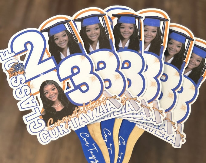 Custom Fans, Photo Fans, Grad/graduation Fans, Gender Reveal Fans ...