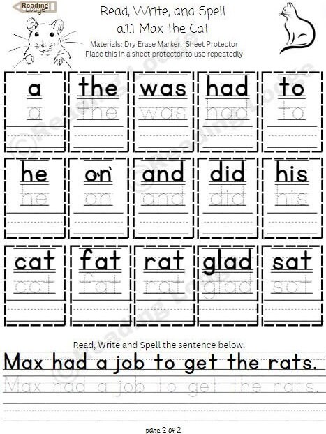 Short A Skills 1 Reading Practice Reading Comprehension Skills ...