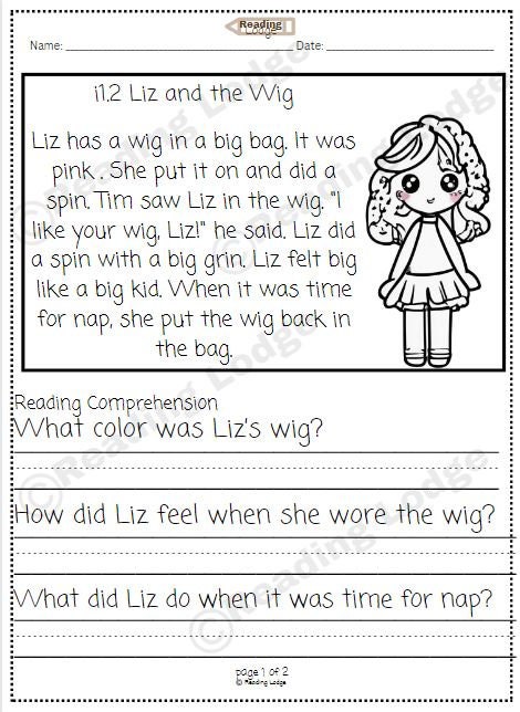 Short Vowel Reading Practice: Phonics Skills Worksheets (digital ...