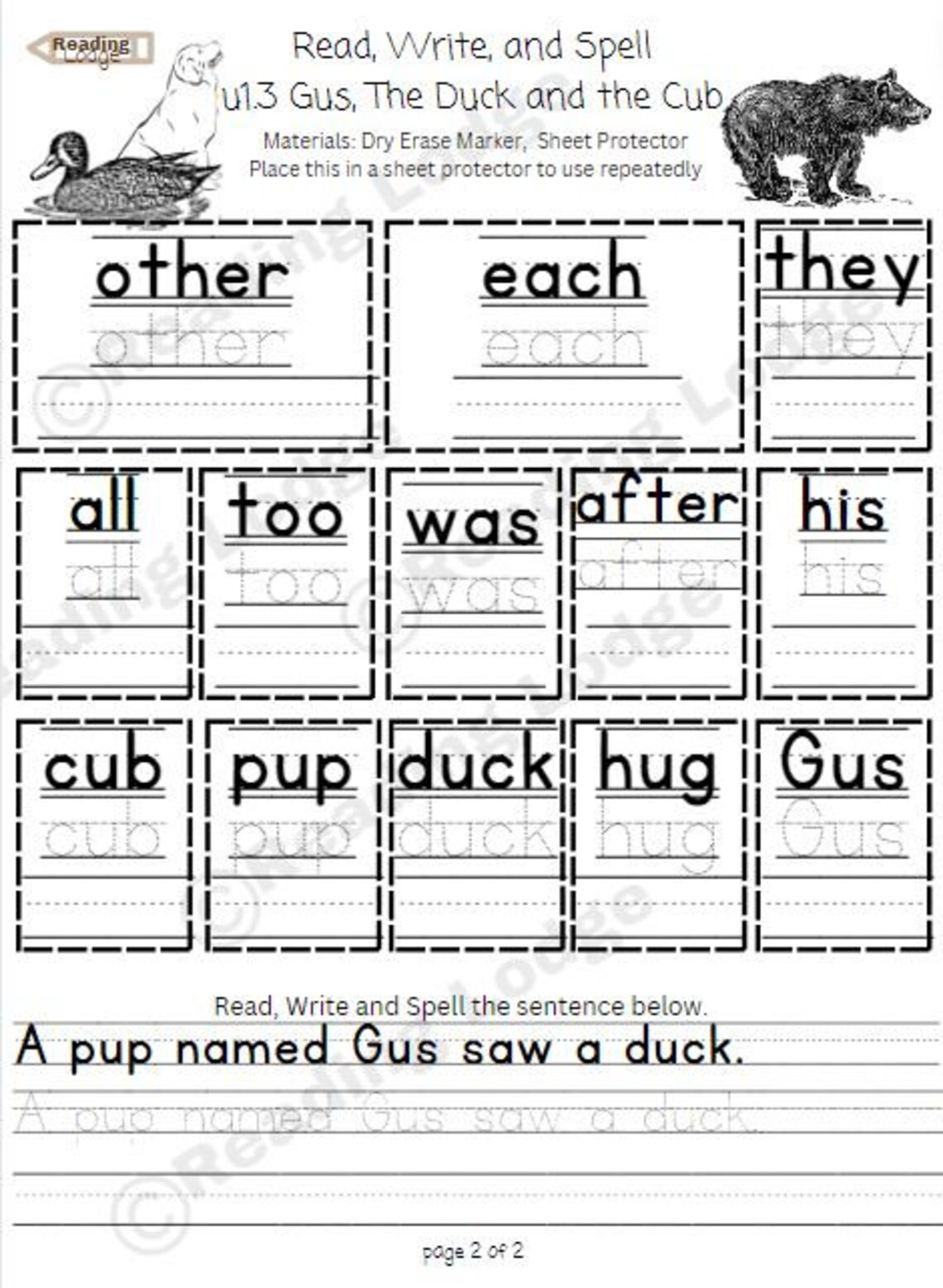 Short Vowel Reading Practice: Preschool-third Grade (PDF Pattern) - Etsy