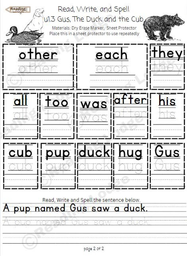 Short Vowel Reading Practice: Preschool-third Grade (PDF Pattern) - Etsy
