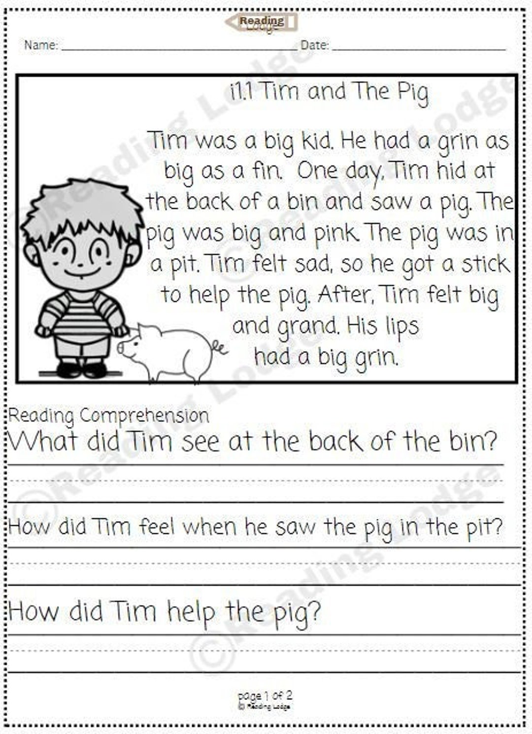 Short Vowel Reading Practice: Phonics Skills Worksheets (digital ...