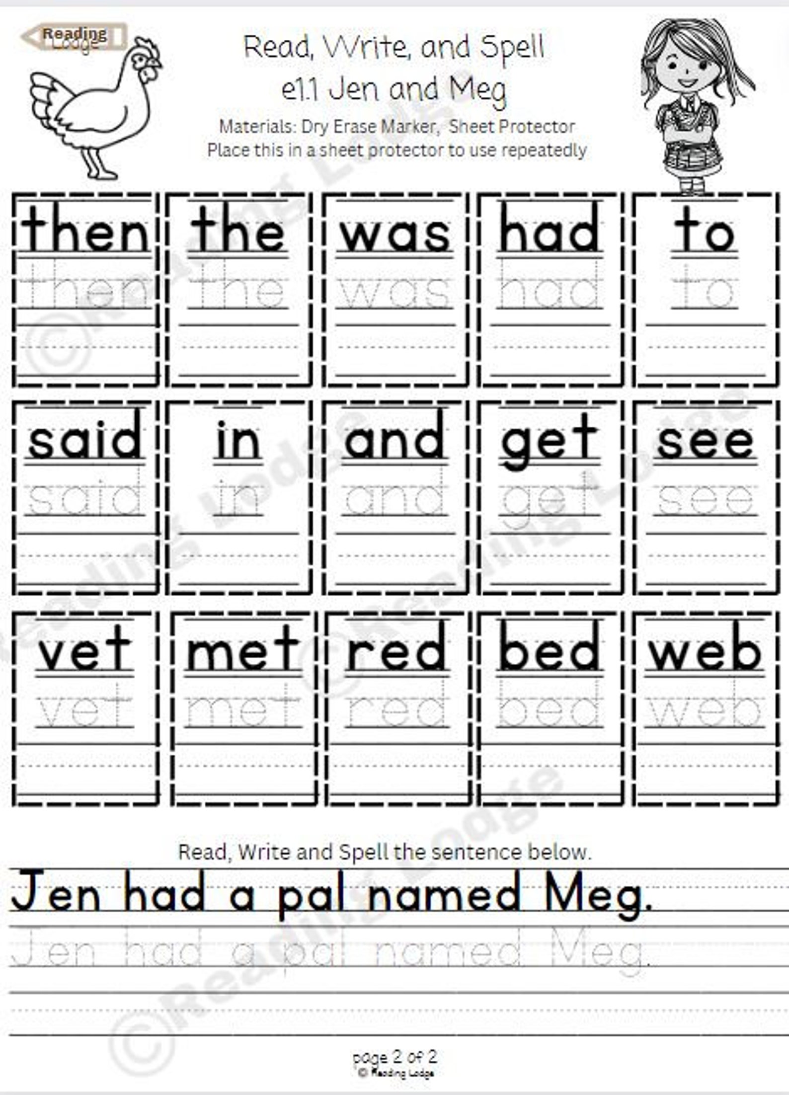 Short E Skills 1-3 Reading Practice Reading Comprehension Skills ...