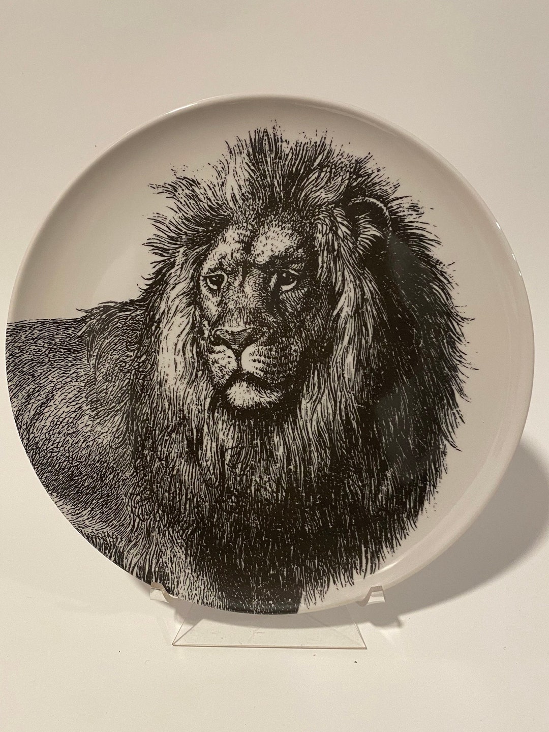Lion “mammalia” 10” Melamine Plate - Etsy