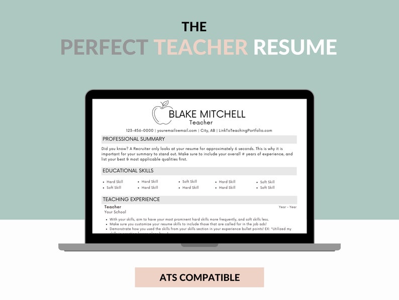 Resume Template CV Template Resume CV Digital Download - Etsy