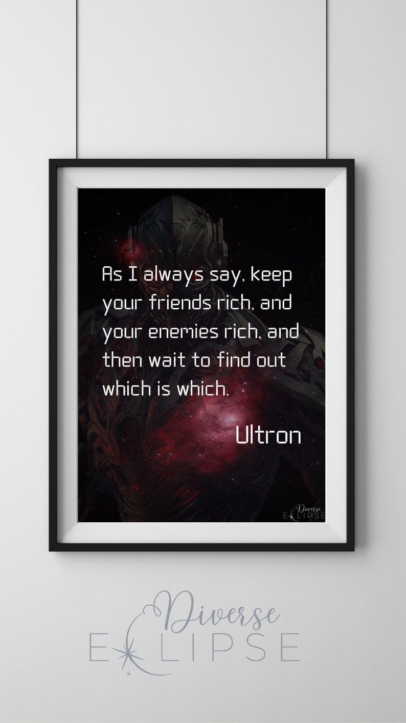 Ultron Quote - Printable Poster - Etsy