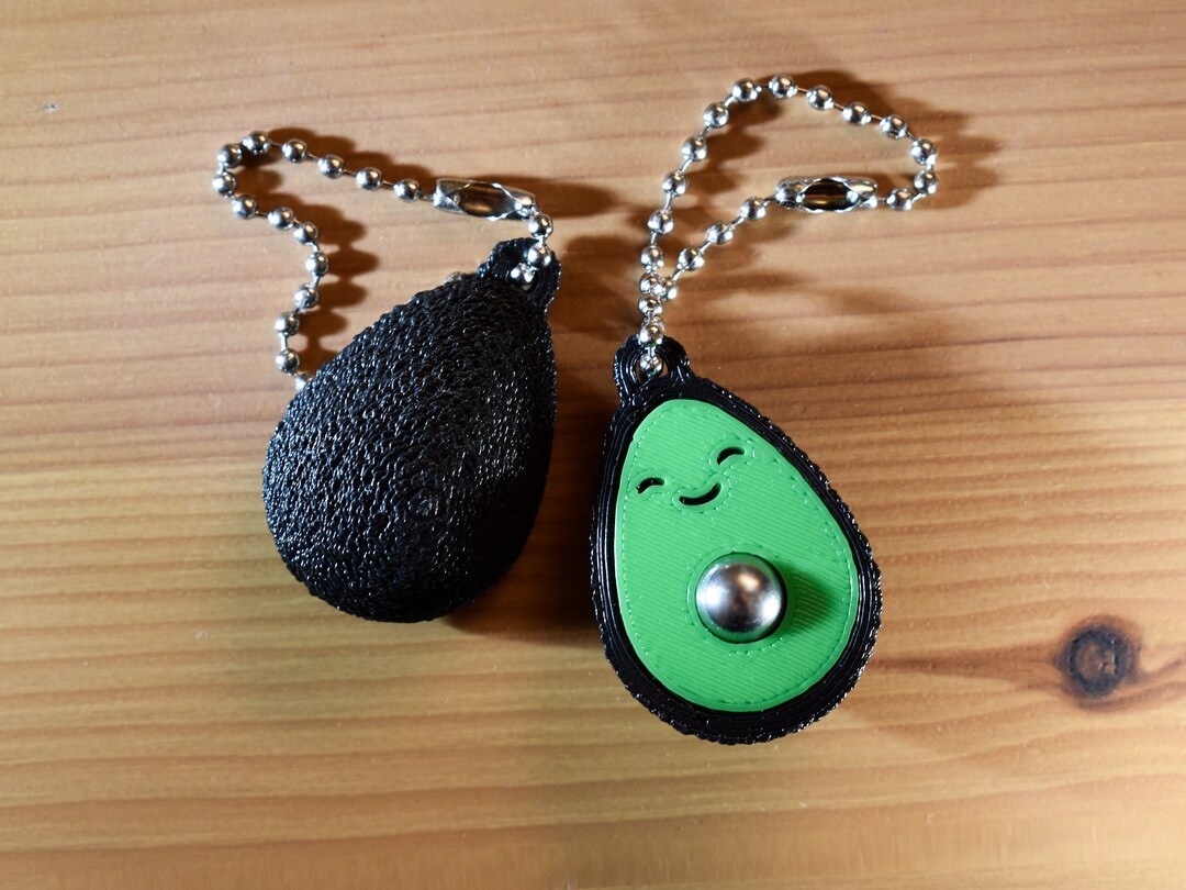 Adorable Avocado Fidget Toy Keychain | Pocket-sized Stainless Steel ...