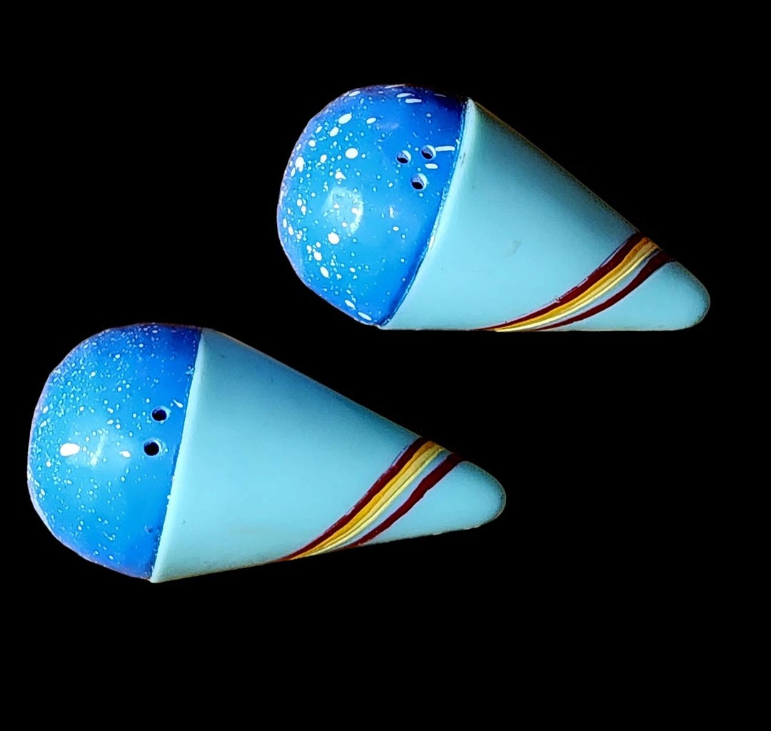 Vintage Ice Cream Cones Salt and Pepper Shaker Set - Etsy
