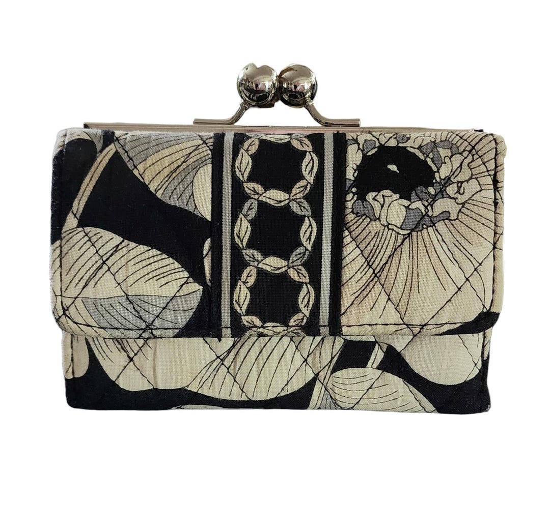 Vera Bradley Camellia Small Kiss Lock Clutch Wallet - Etsy