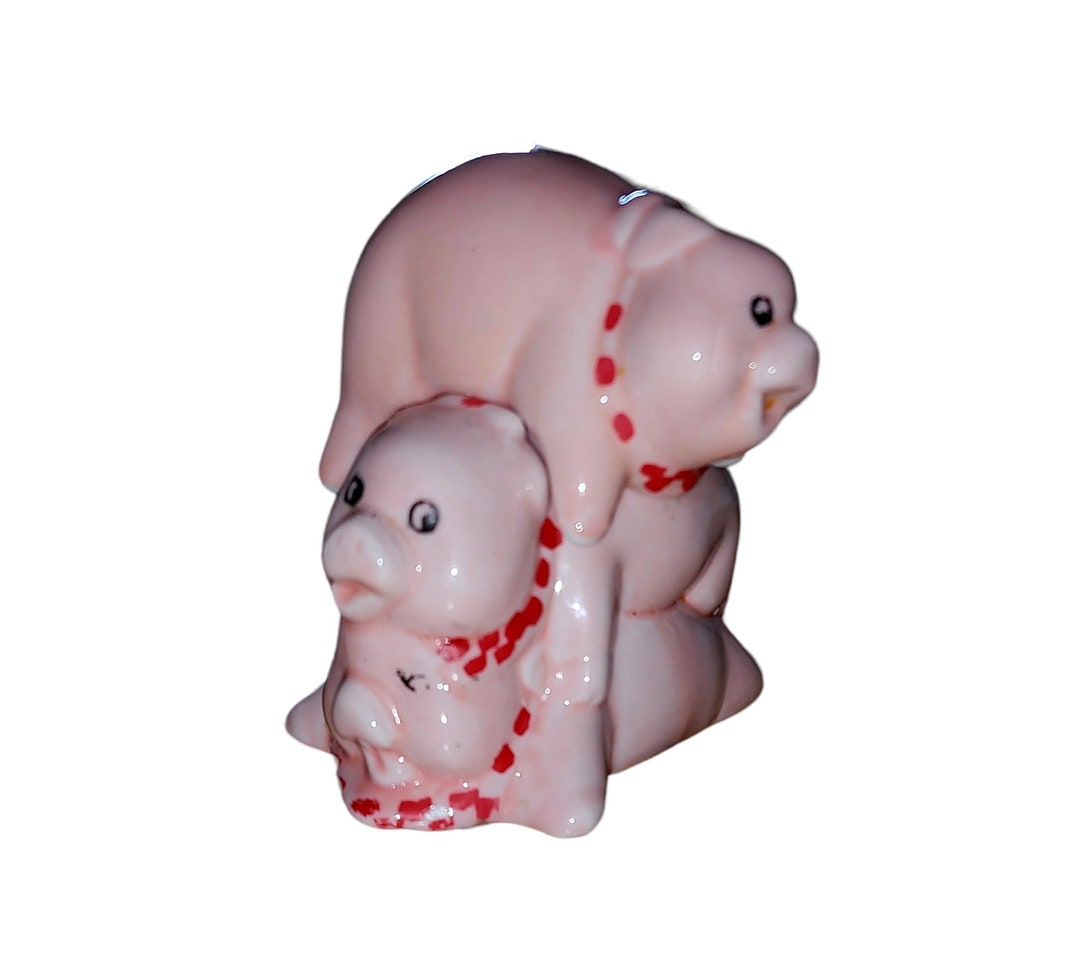 Piggy Back Stackable Pigs Salt and Pepper Shakers - Etsy