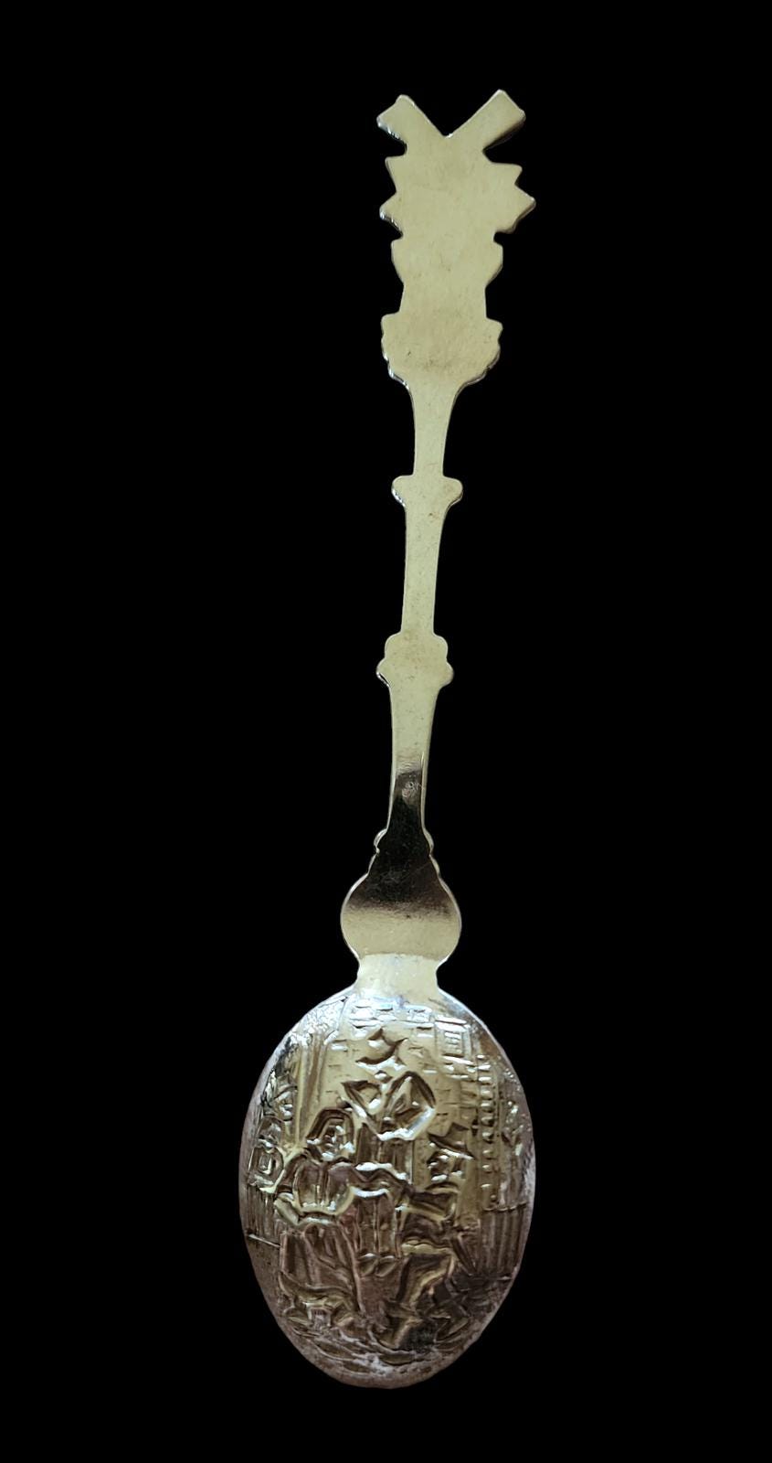 Vintage Sterling Spoon Dancing Playing Music Behind and Hotel De Ville ...