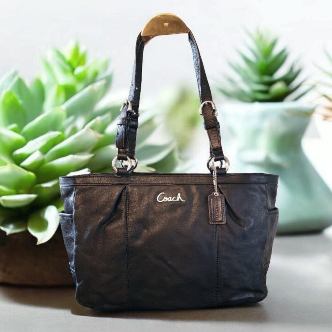 Coach Gallery East West Tote F17721 Black Leather - Etsy UK