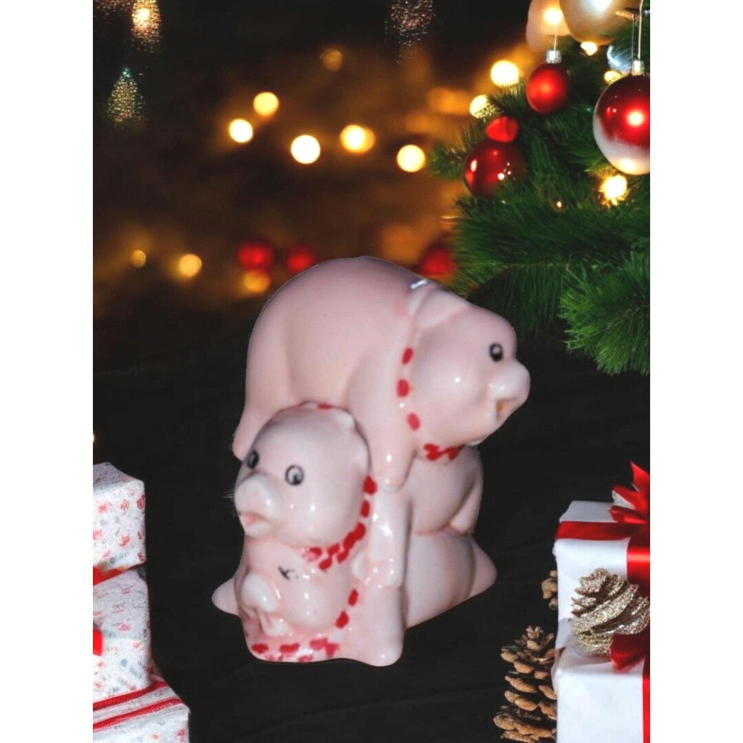 Piggy Back Stackable Pigs Salt and Pepper Shakers - Etsy