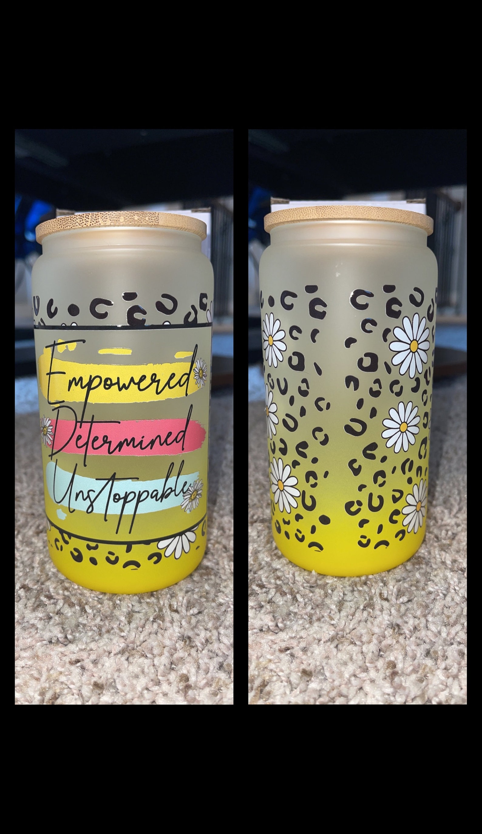 16oz Frosted Glass Cups - Ready to Ship - Etsy