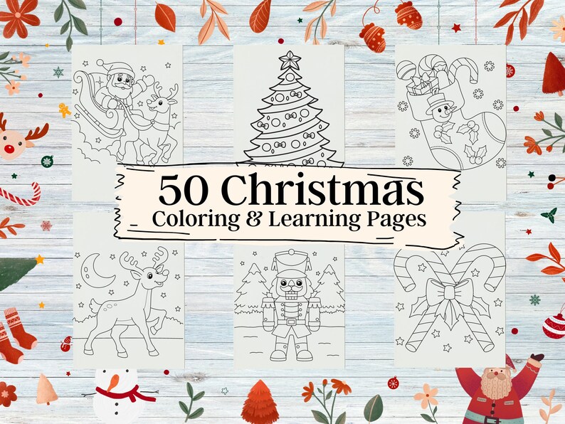 50 Winter & Holiday Themed Coloring Pages for Toddlers - Early ...