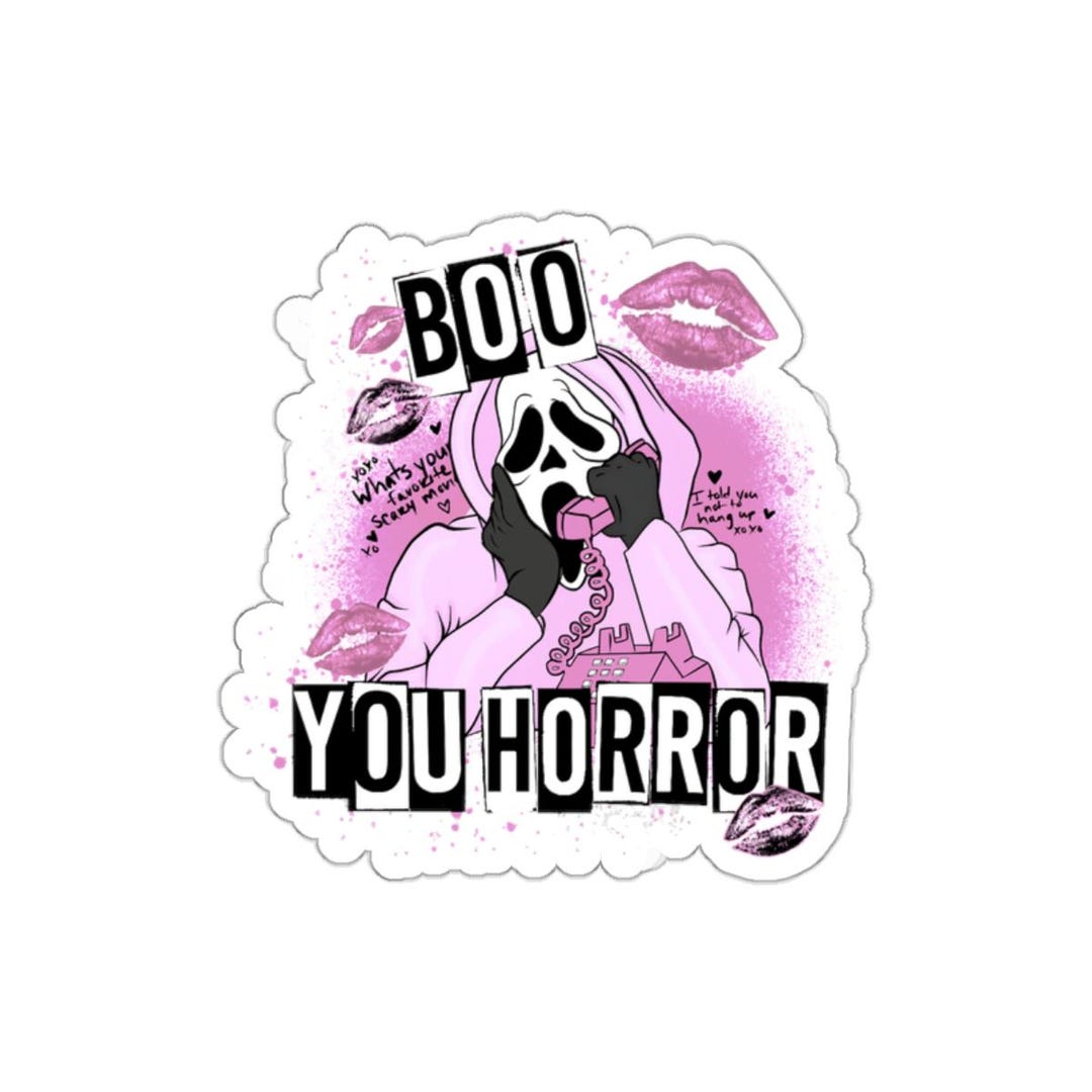 Boo You Horror Sticker: Spooky Halloween Vinyl Decal - Etsy