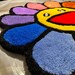 Handmade Smiley Face Flower Rug - Etsy