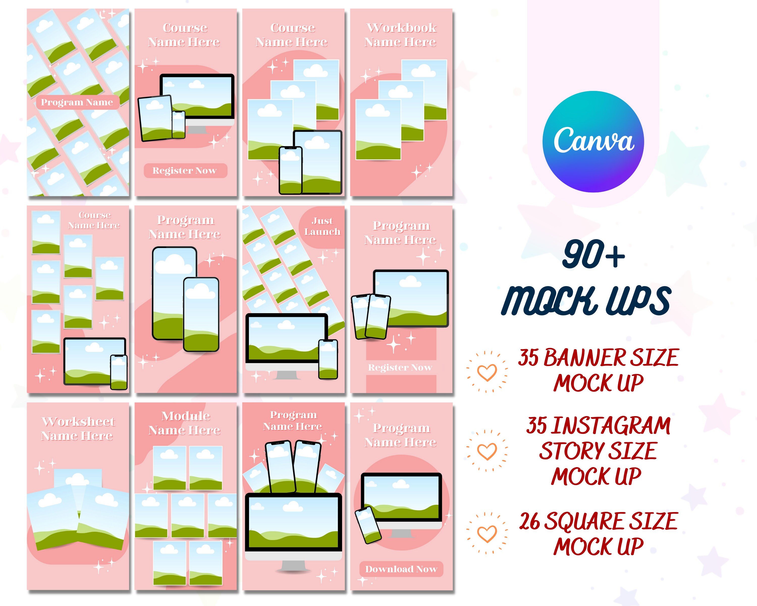 Mock up Template for Coaches, Course Creator Mock Up, Online Course ...