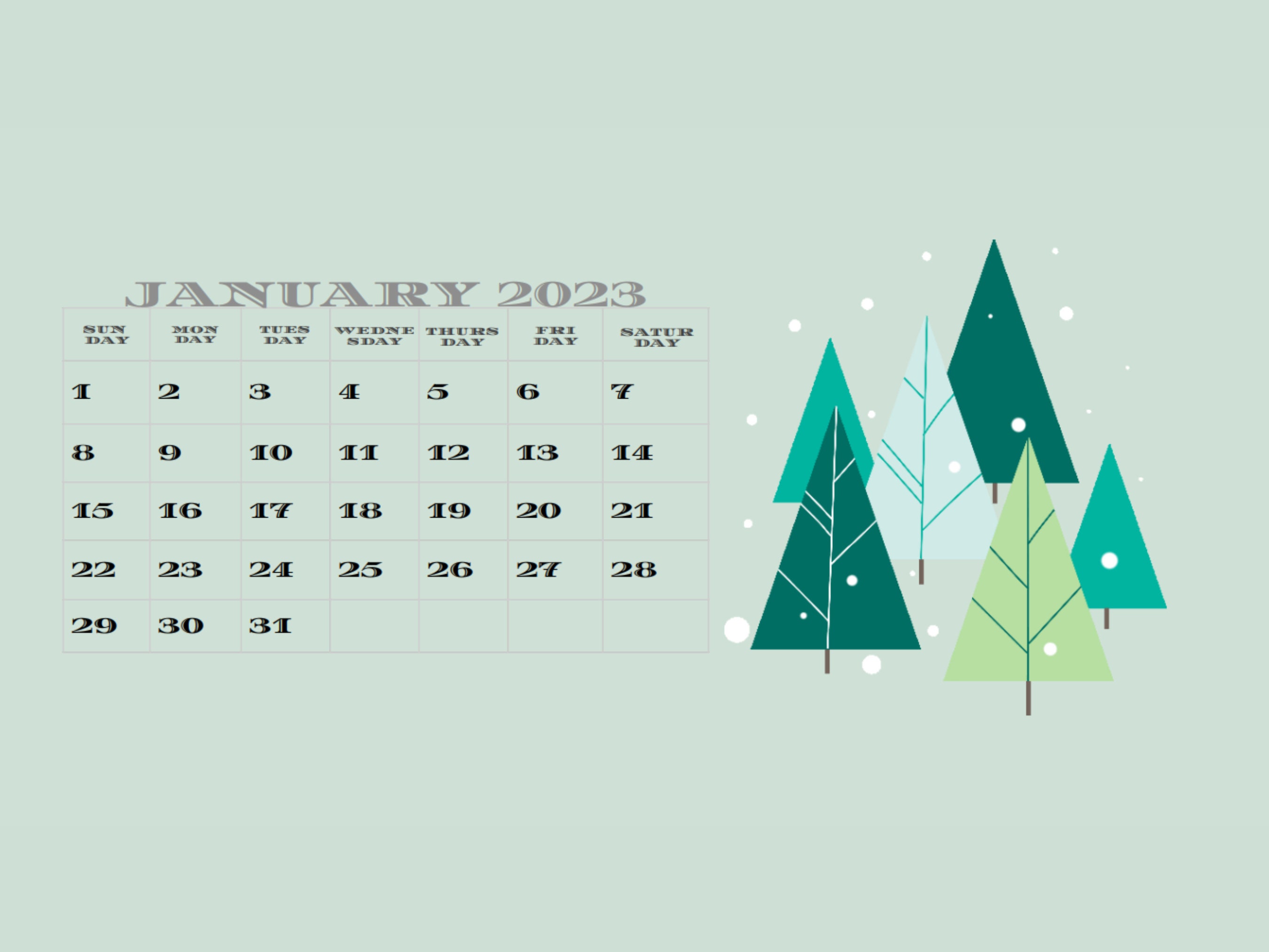 2023 Full Calendar Bright Elegant Design Planner for School Home ...