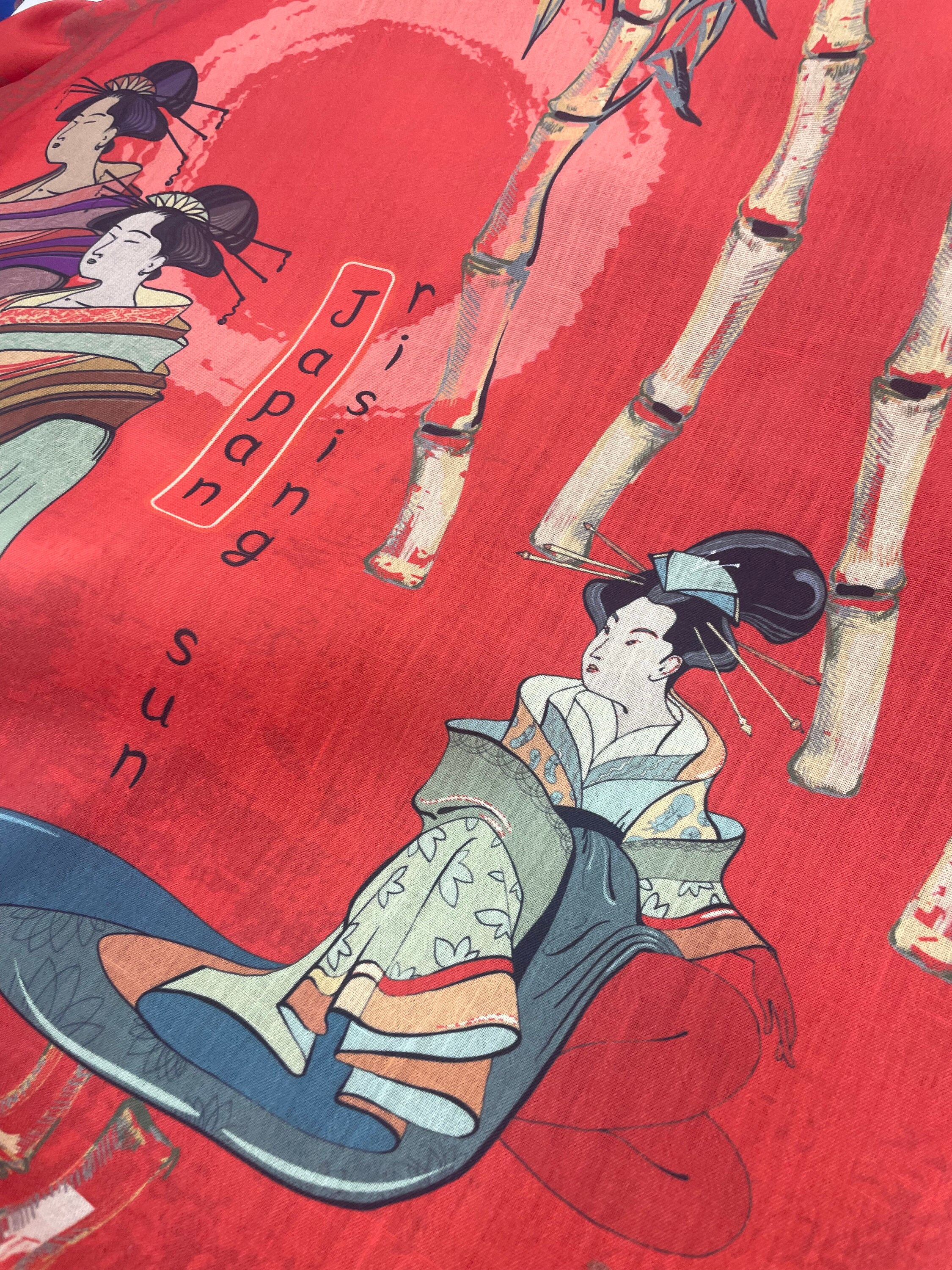 Geisha Pattern Fabric Kimono Fabric-highqualitypossibility - Etsy