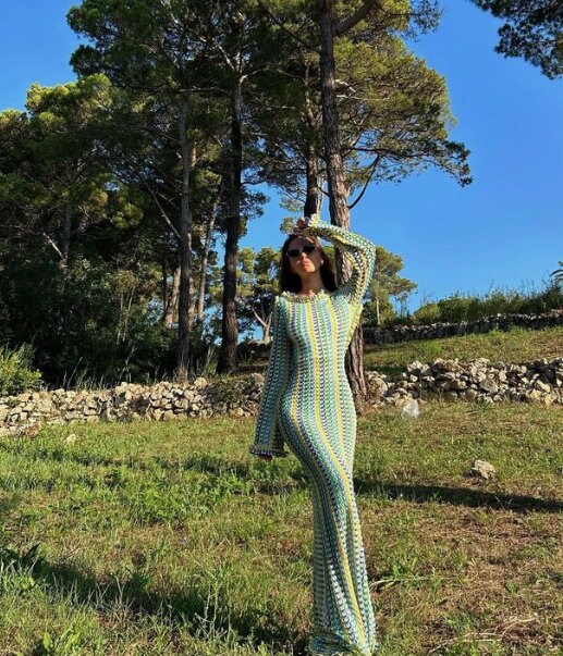 Knitting Models Fabric Dress-pants-evening Dress Fabric - Etsy