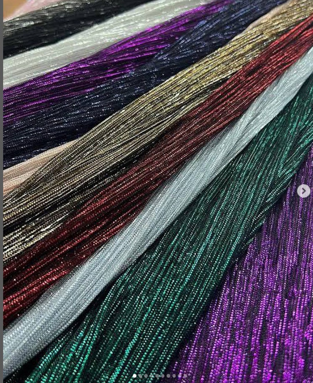 Metallic Crinkle Pleated Fabric: 2-way Stretch Moonlight Material - Etsy