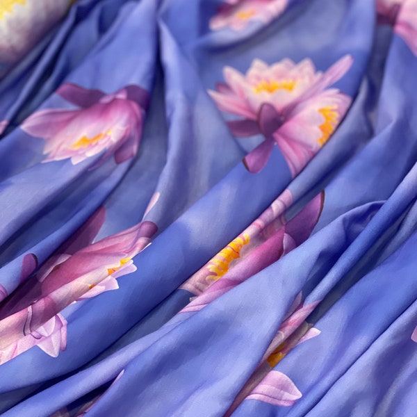 Lotus Fabric - Etsy