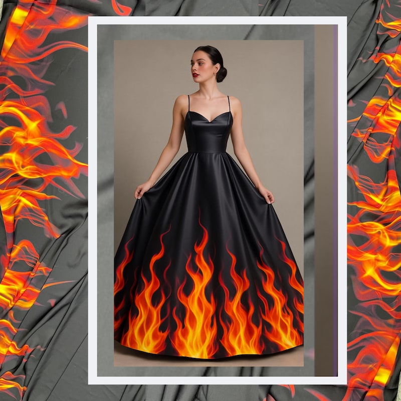 Flame Dress - Etsy