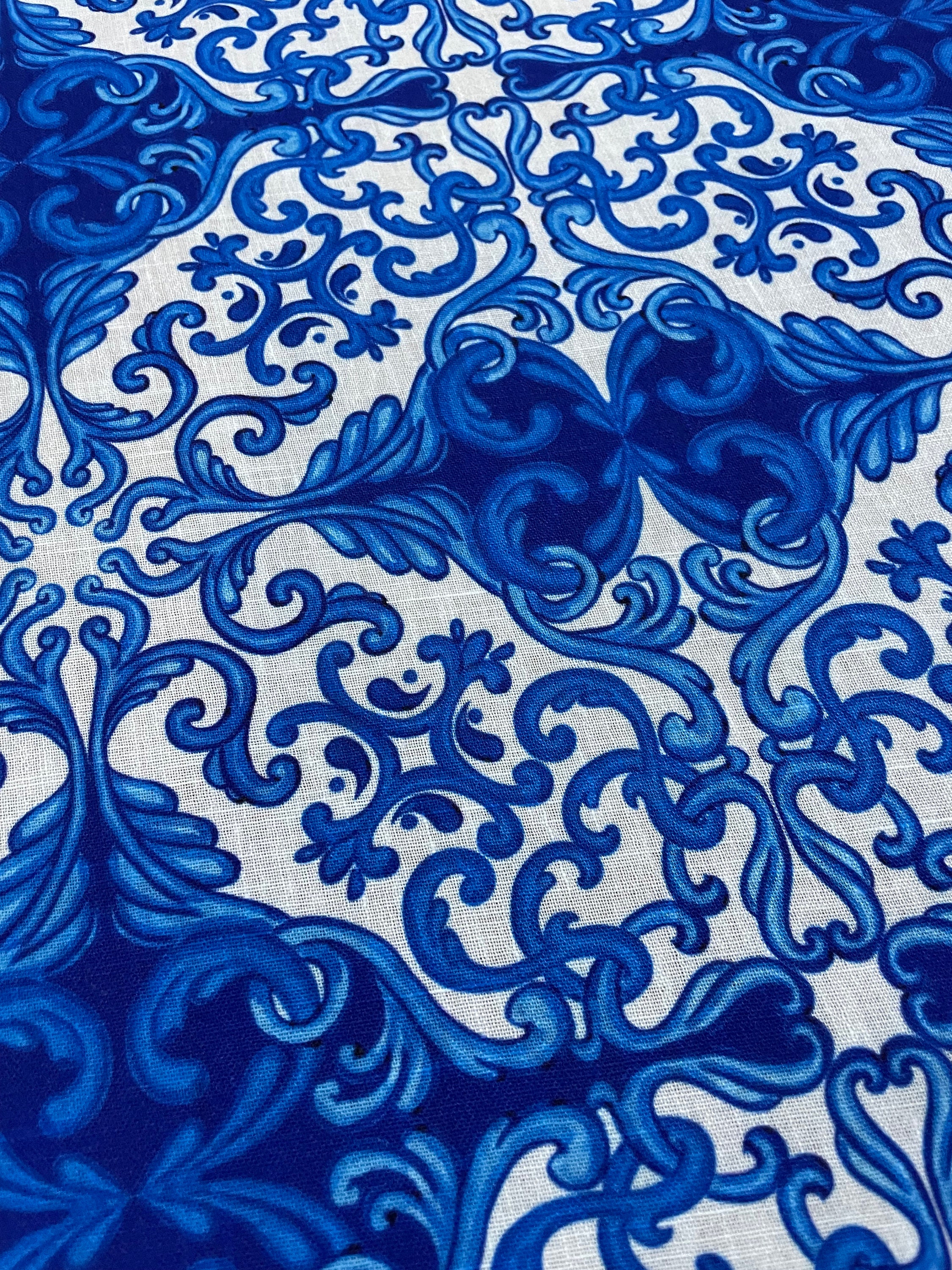 Linen Fabric Blue White Candidate to Be Our Favorite - Etsy