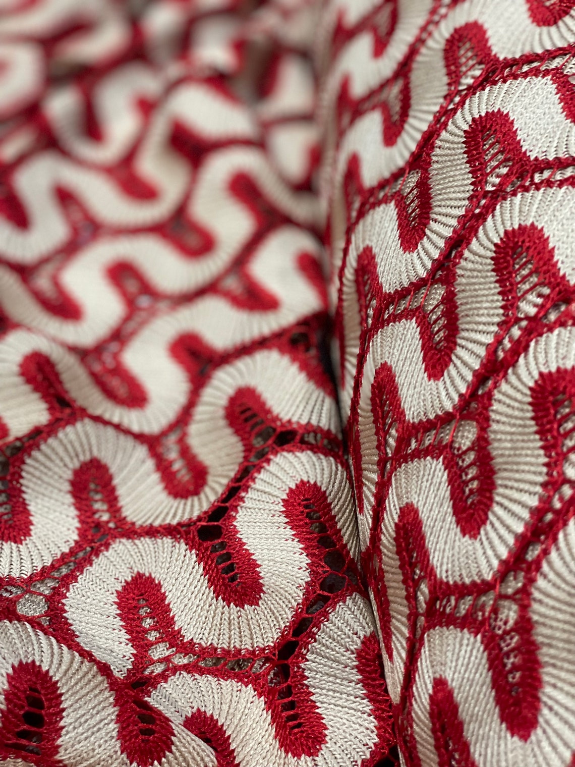 Knitted Red Fabric Design Awesome Cool-dress-pants Style Elegance - Etsy