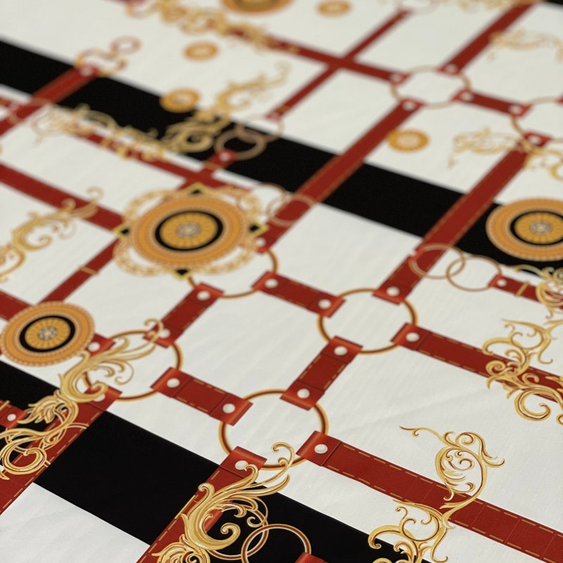 Chain Print Fabric - Etsy