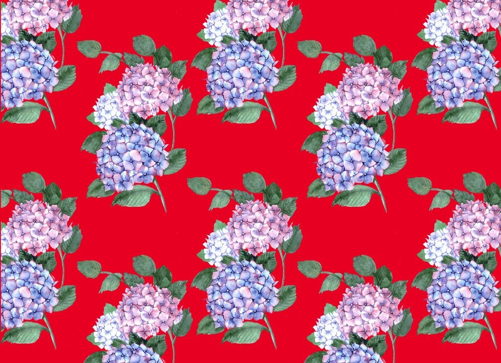 Sequin Lycra Fabric hydrangea FLOWERS Pattern, - Etsy