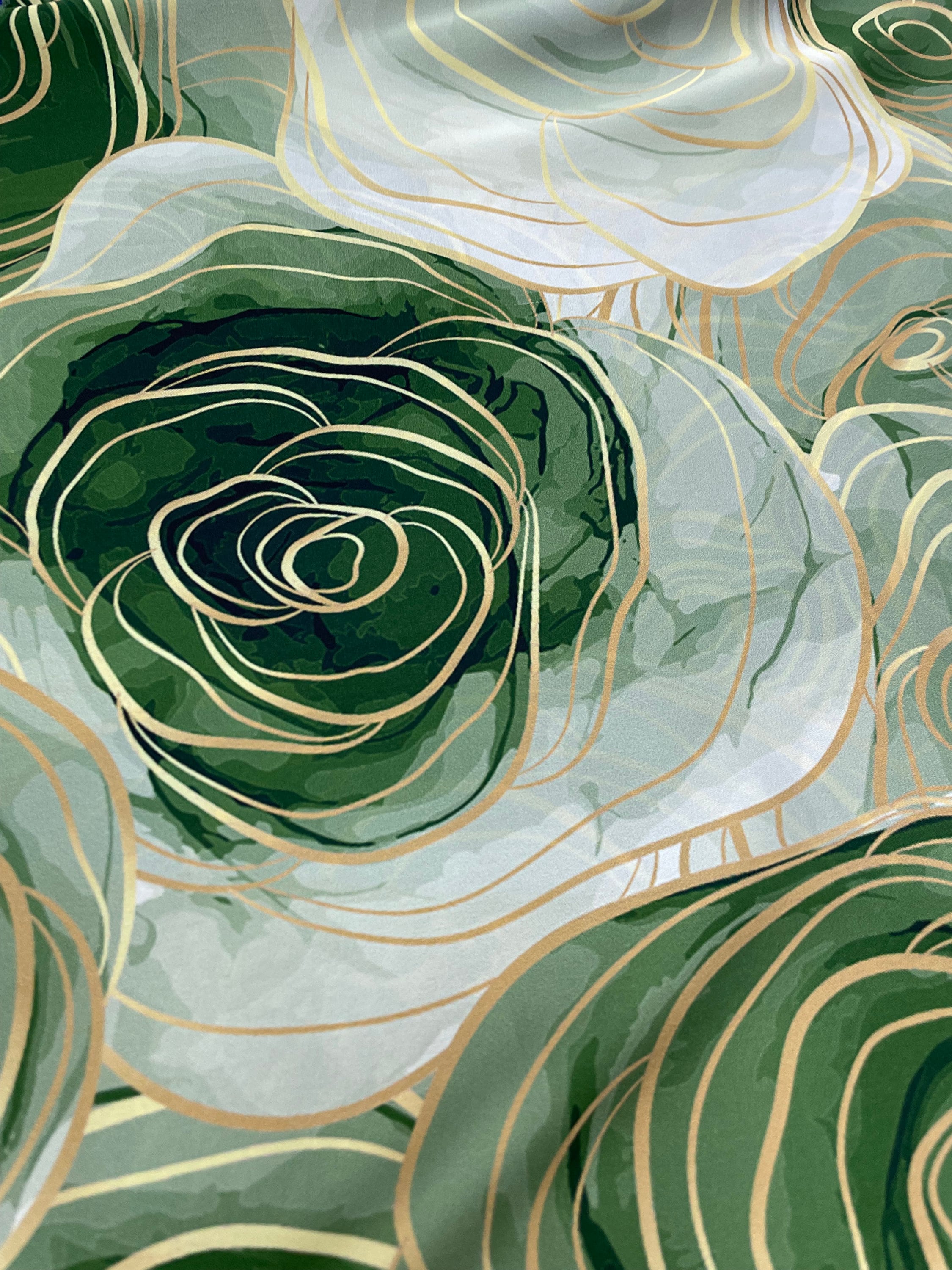 6 COLOR Floral Pattern Silk Satin Fabric, A Very Elegant Pattern-lr - Etsy