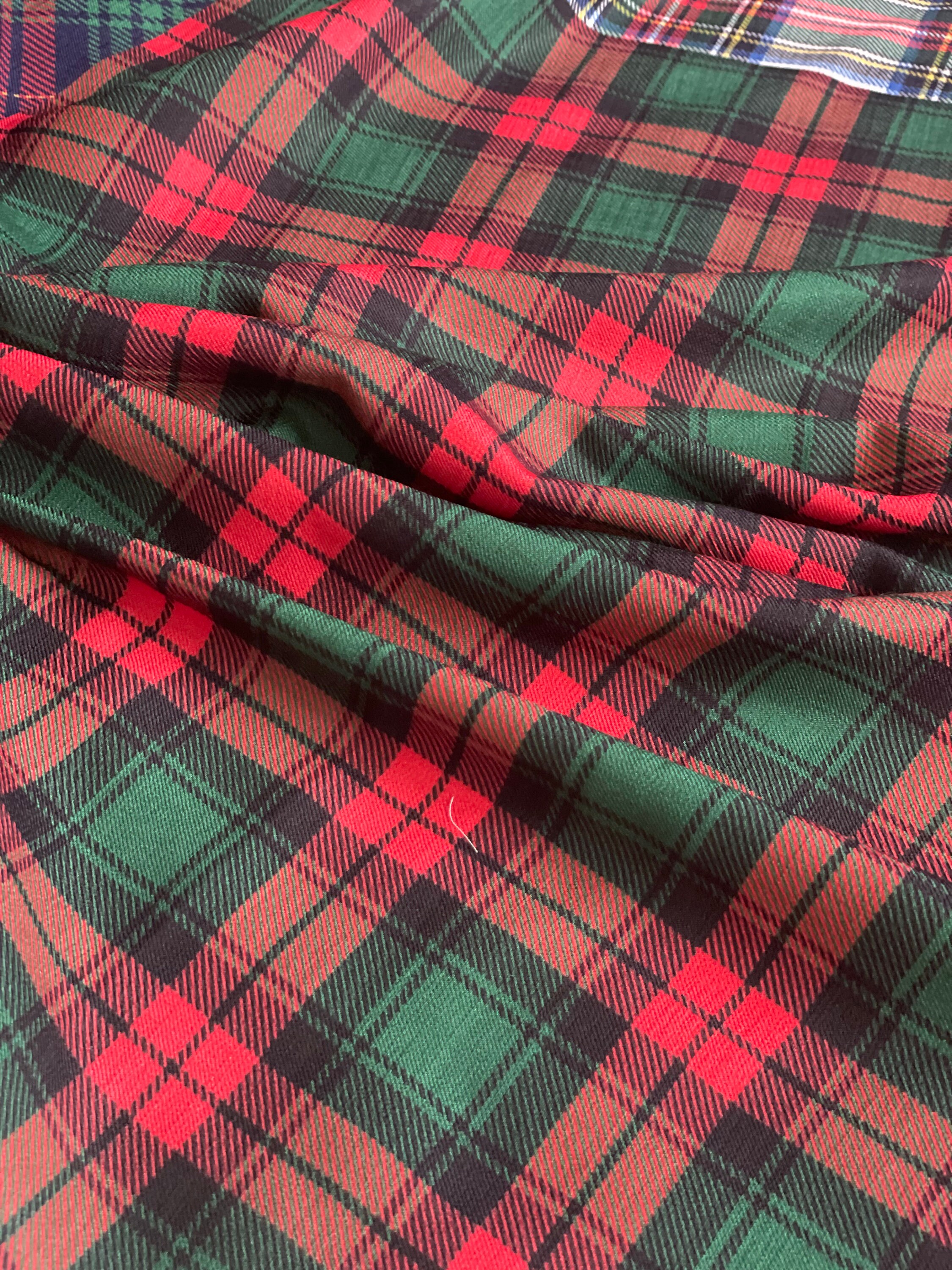 Plaid Varieties fabric Type is Linen. Suitable for Dress, Skirt, Pants ...