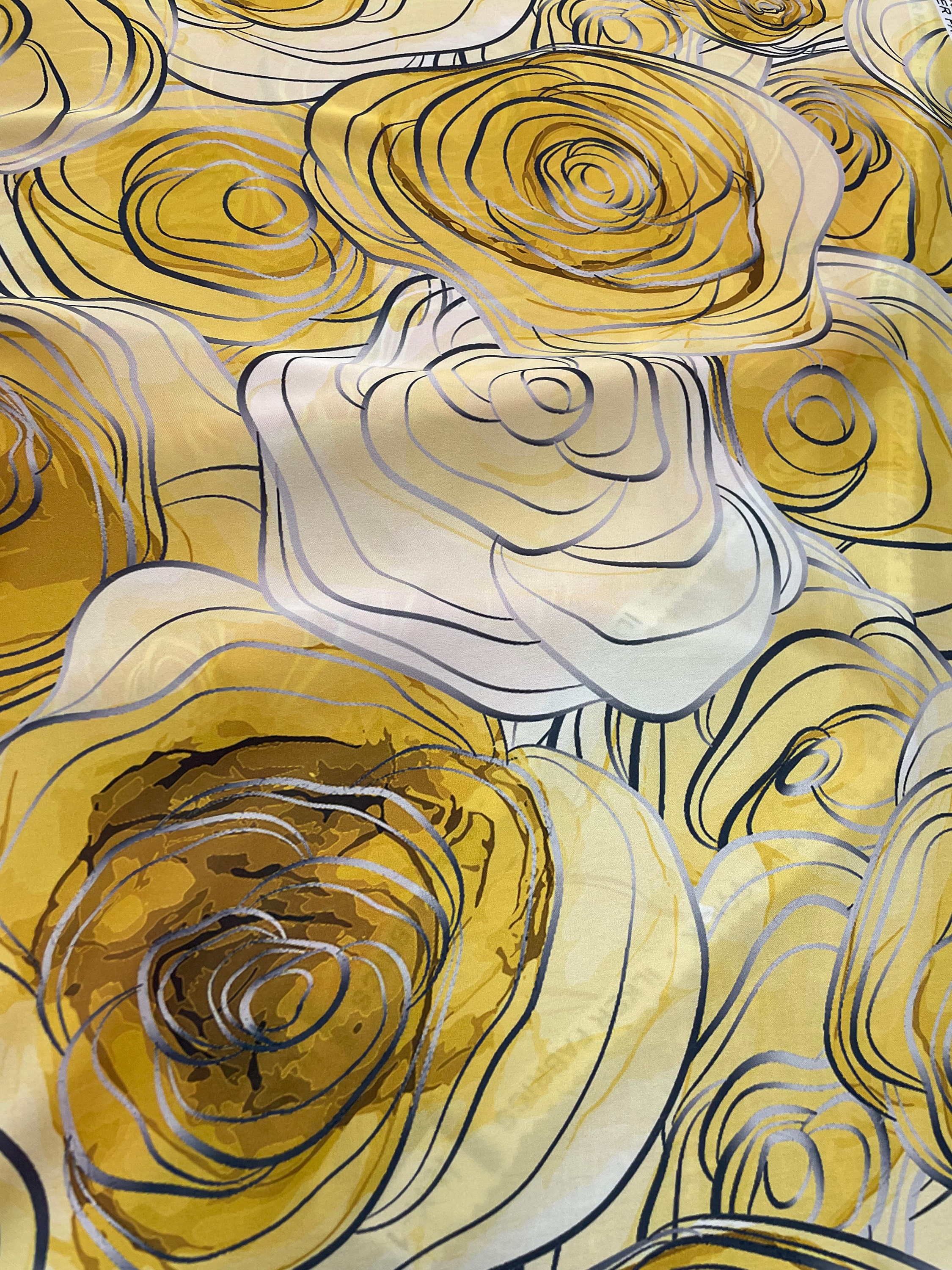 6 COLOR Floral Pattern Silk Satin Fabric, A Very Elegant Pattern-lr - Etsy