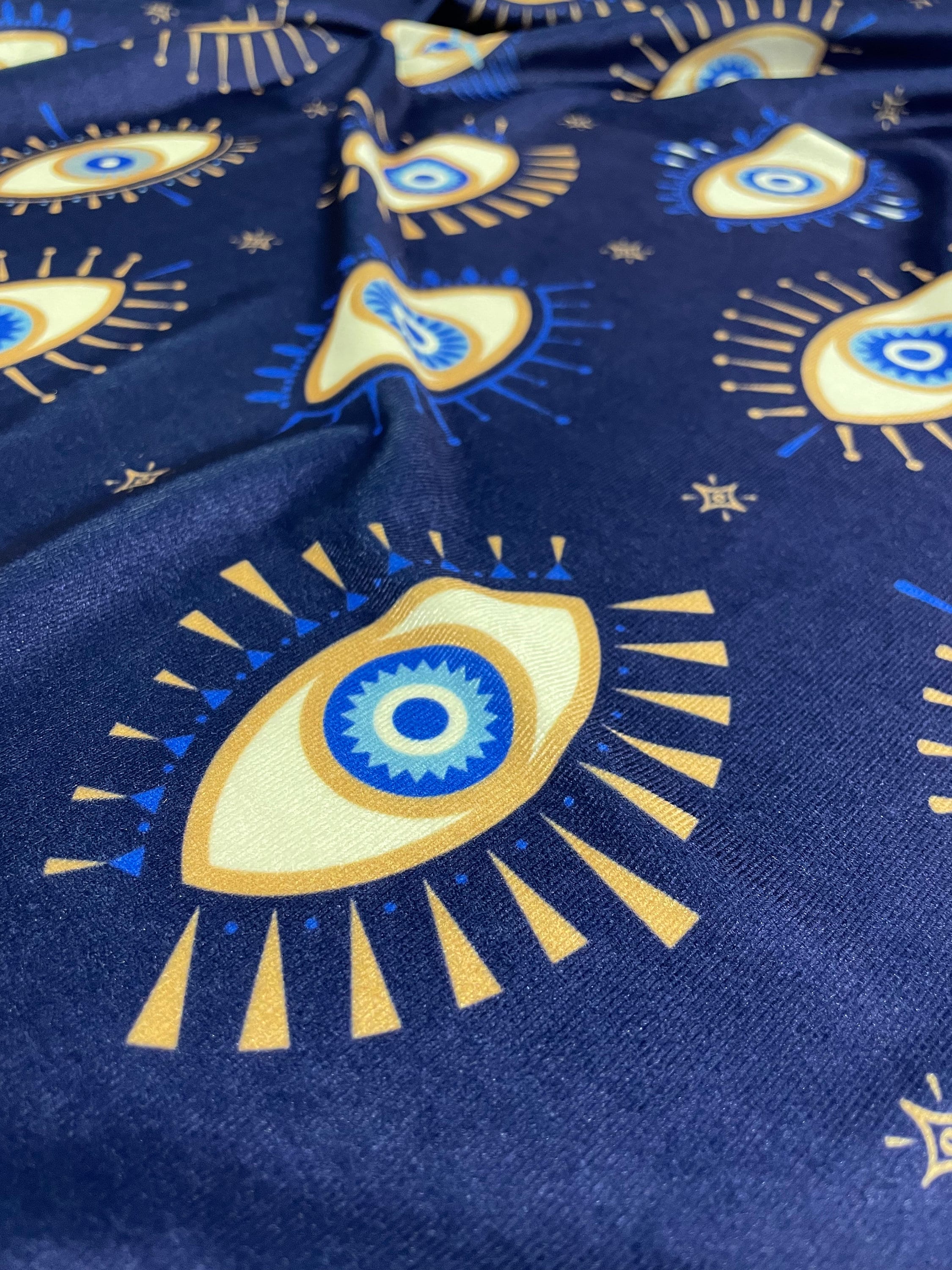 Evil Eye Pattern linen You Can Order Whatever Fabric Type You Want. Eye ...