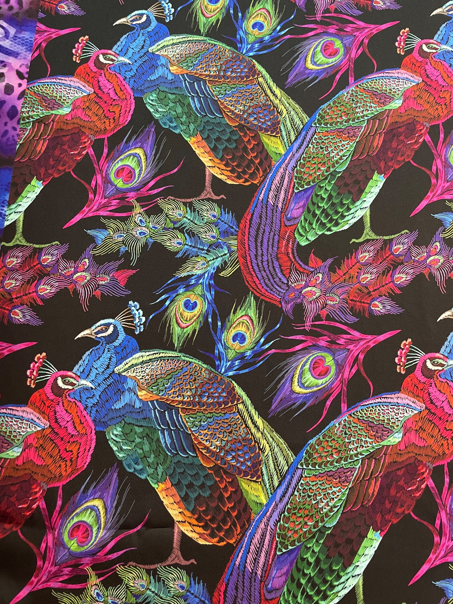 Peacock Gorgeous Silky Satin Fabric Highquality Fabric - Etsy