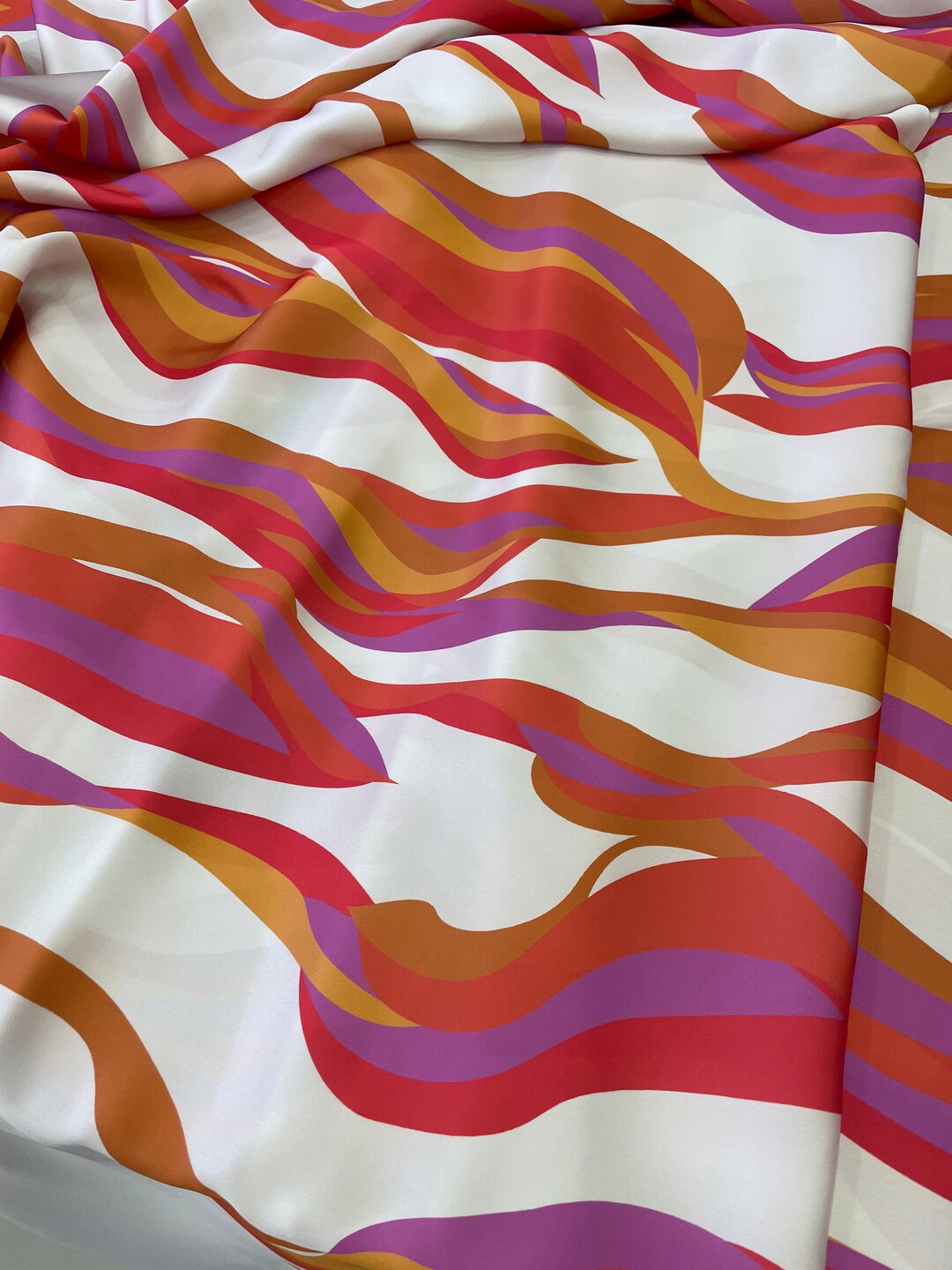 Zebra Pattern Silky Satin Fabric-(printed on the Desired Fabric) Lr - Etsy