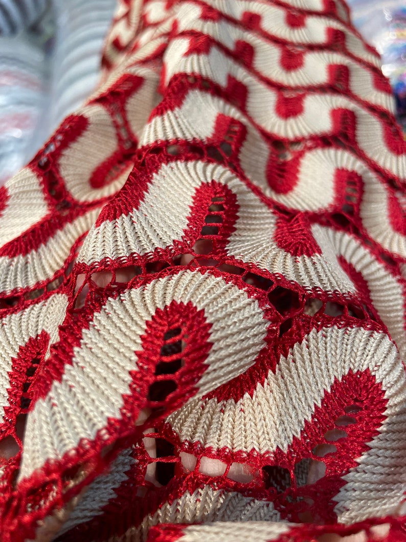 Knitted Red Fabric Design Awesome Cool-dress-pants Style Elegance - Etsy