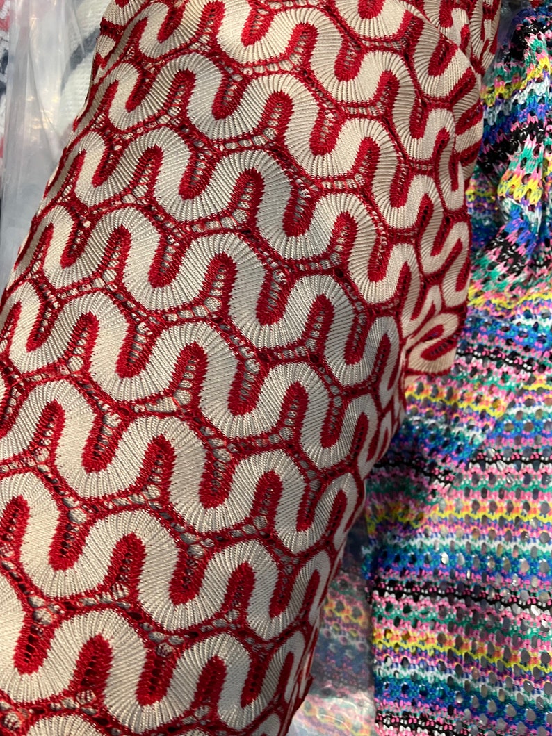 Knitted Red Fabric Design Awesome Cool-dress-pants Style Elegance - Etsy