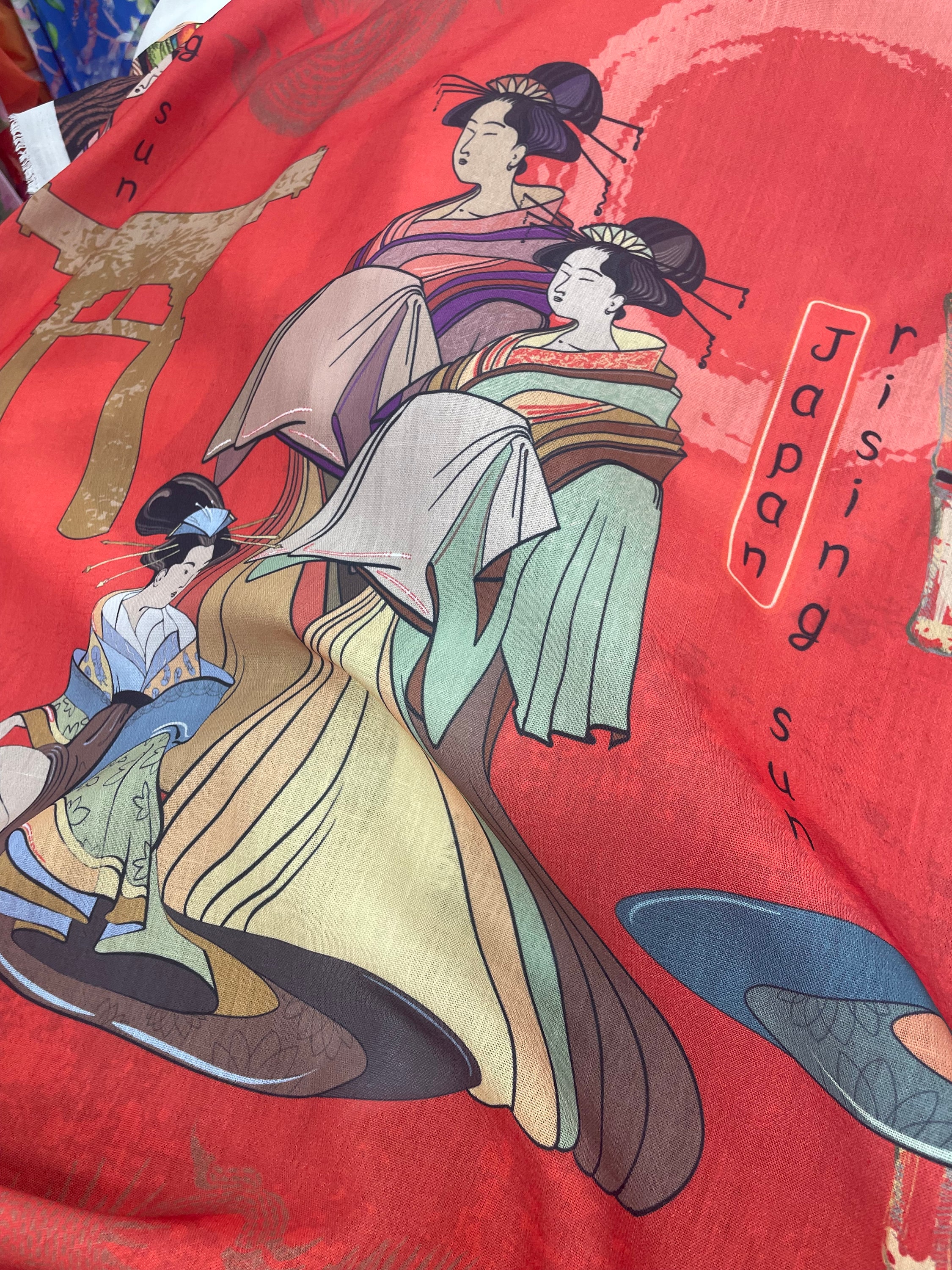 Geisha Pattern Fabric Kimono Fabric-highqualitypossibility - Etsy