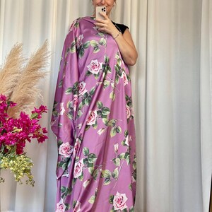 Floral Rose Pattern Silk Satin Fabric- Ask for Many Color Alternatives ...