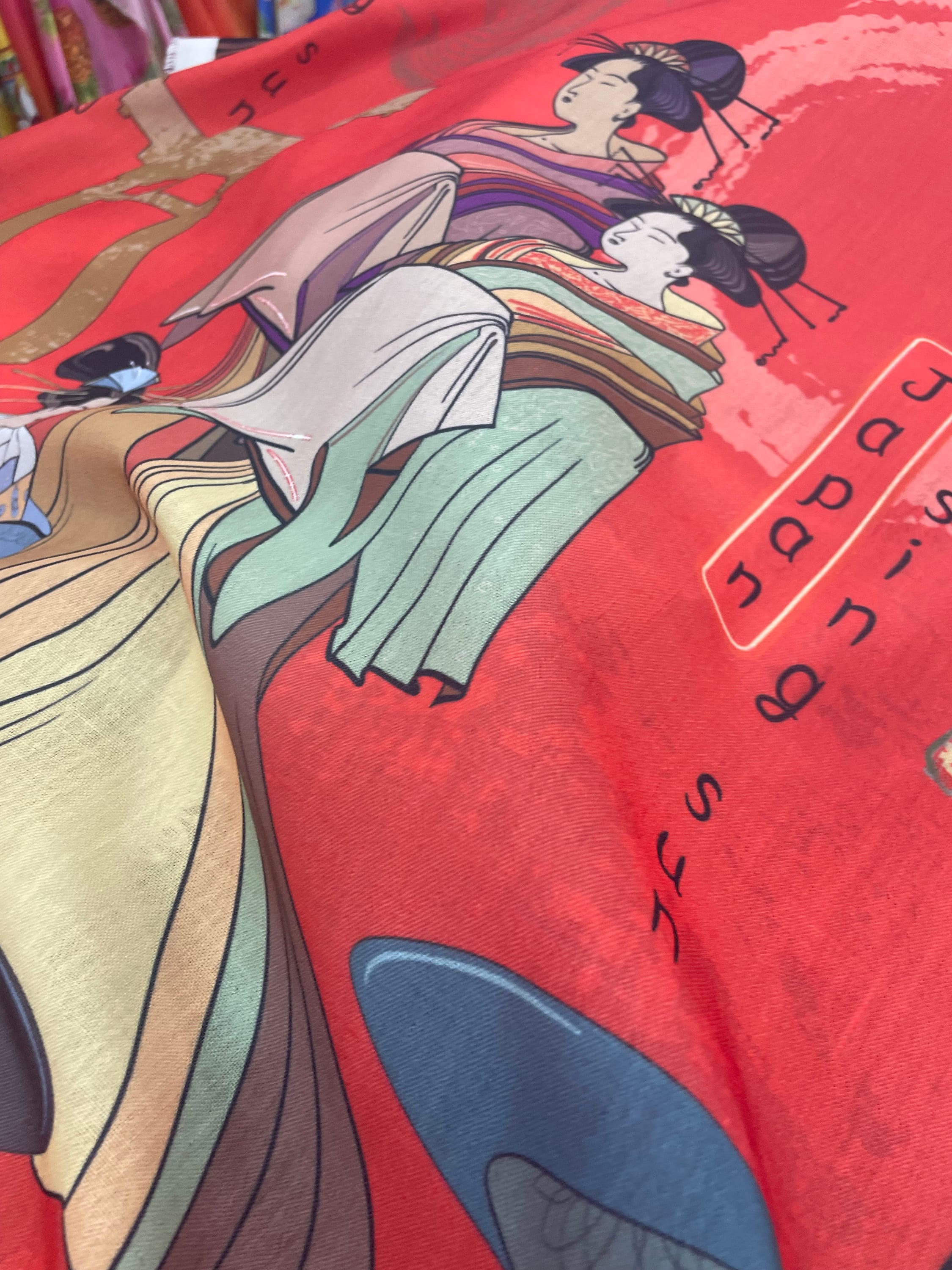 Geisha Pattern Fabric Kimono Fabric-highqualitypossibility - Etsy