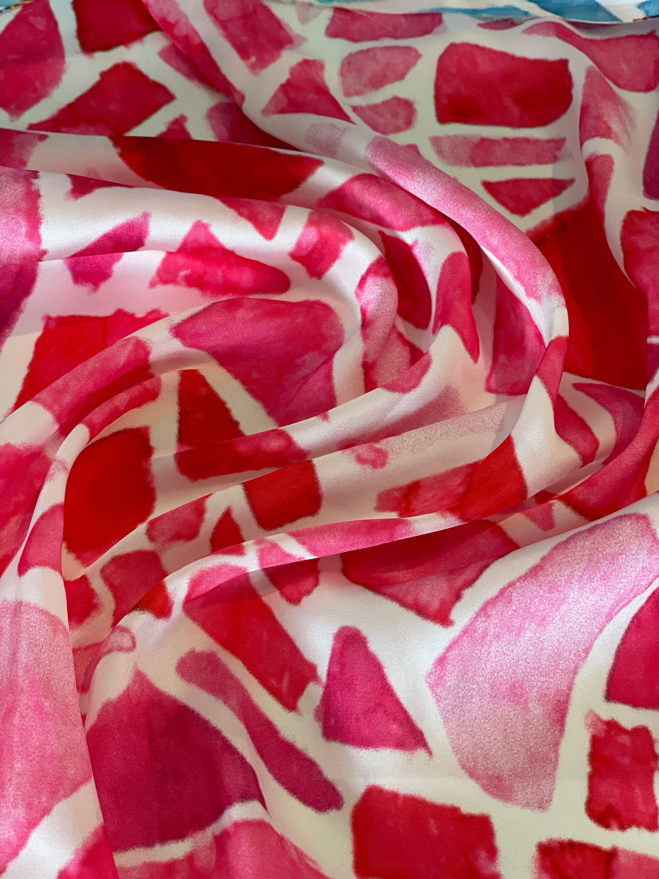 Mini Sweet Triangles Silk Satin Dress Fabric - Etsy