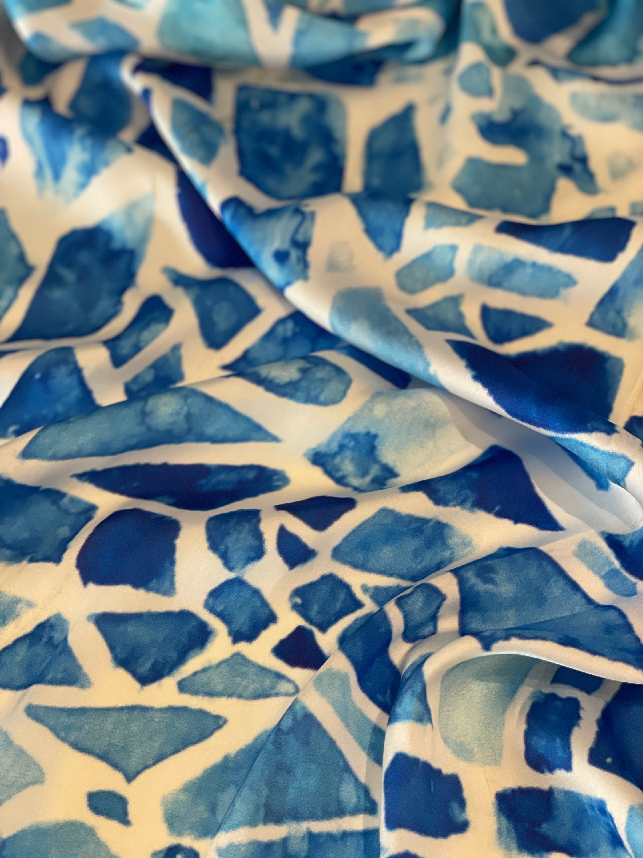 Mini Sweet Triangles Silk Satin Dress Fabric - Etsy