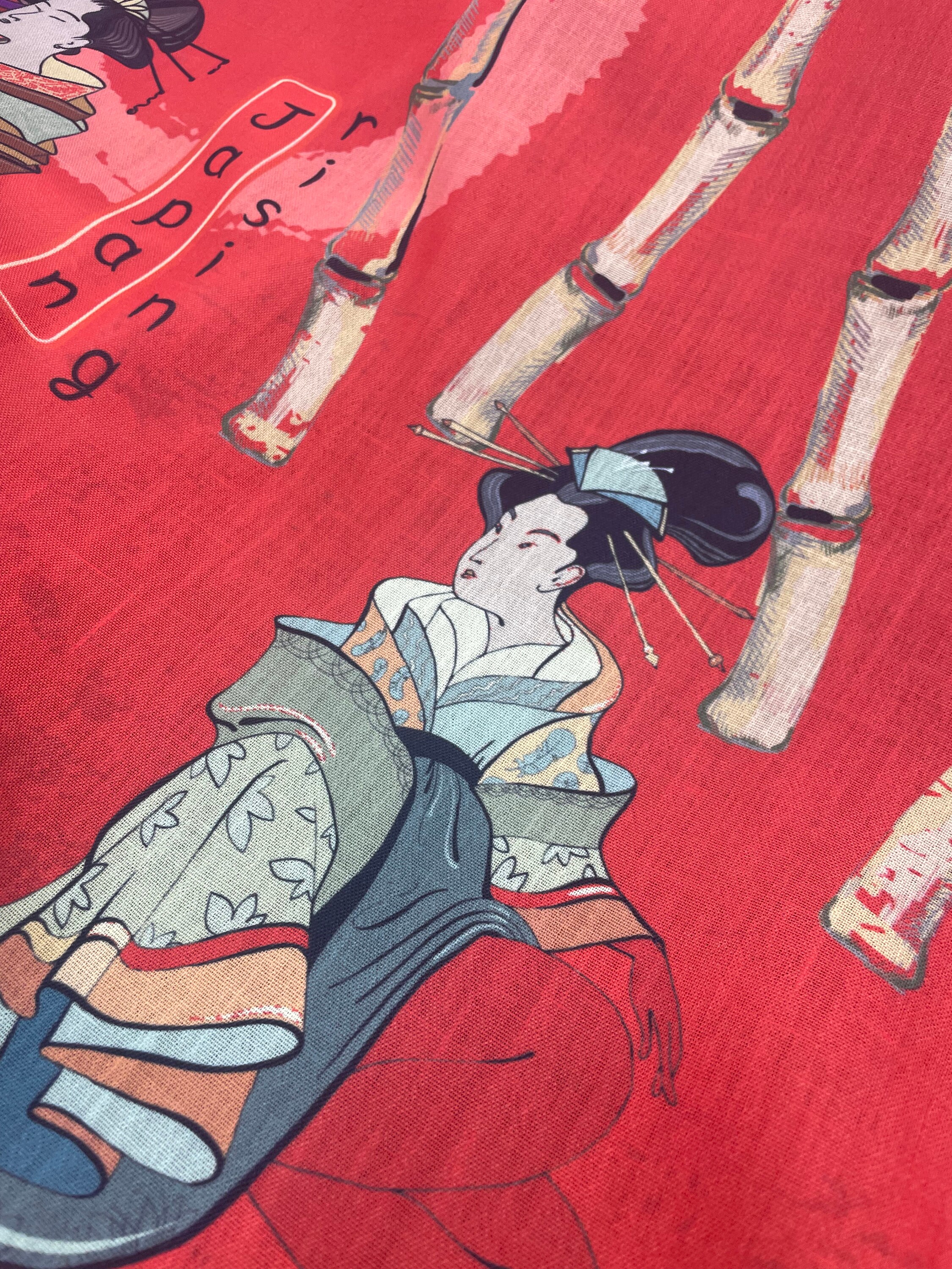 Geisha Pattern Fabric Kimono Fabric-highqualitypossibility - Etsy