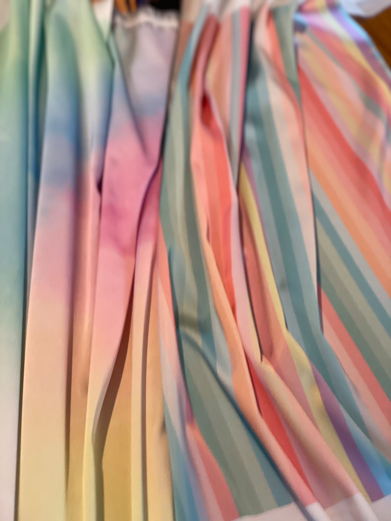 Rainbow Colors Silky Satin-you Can Make a Soft Silky Flight - Etsy