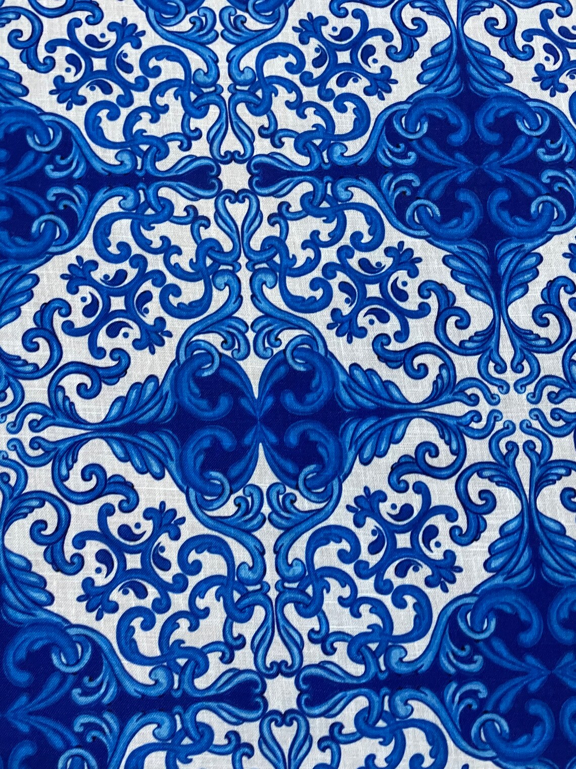 Linen Fabric Blue White Candidate to Be Our Favorite - Etsy