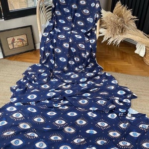 Evil Eye Pattern -linen You Can Order Whatever Fabric Type You Want ...