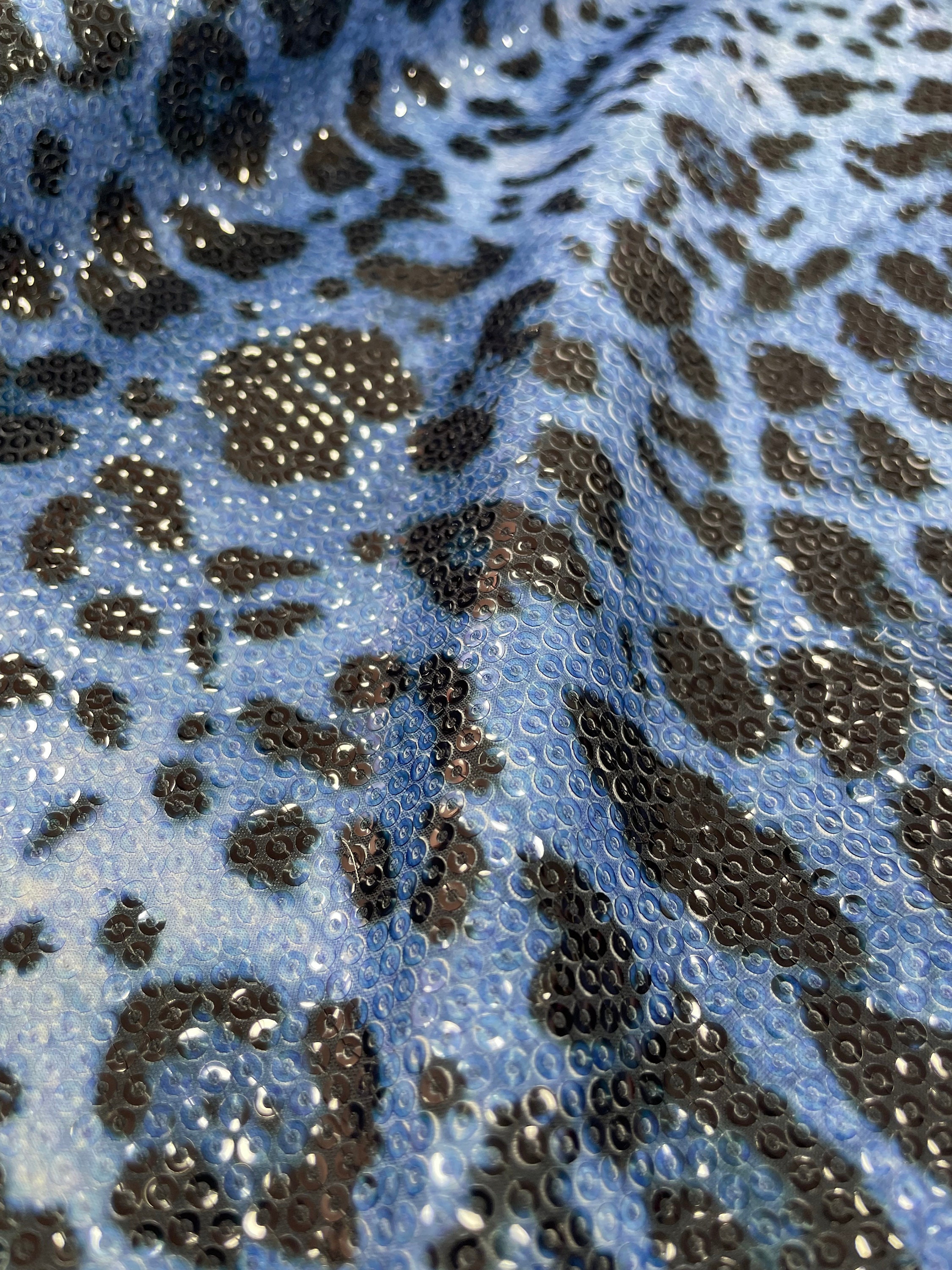 Sequin Lycra Fabric LEOPARD Pattern, - Etsy